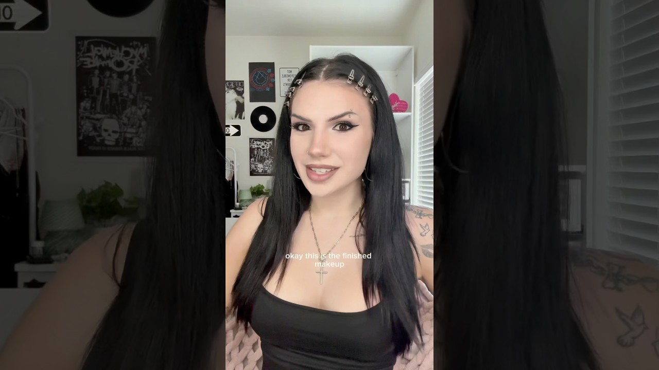 TRYING EMO MAKEUP?! #shorts #alt