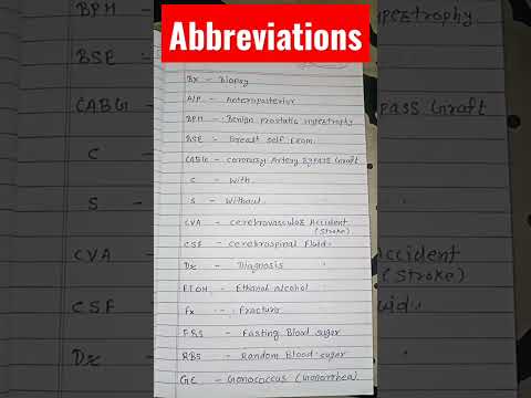 Medical coding Basics #abbrevations #medicalcoding