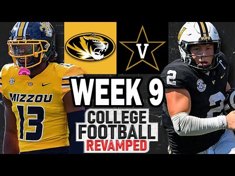 Missouri at Vanderbilt - Week 9 Simulation (2025 Rosters for NCAA 14)