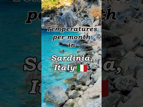 The Ultimate Temperature Guide for Italy's Gem: Sardinia🌡️🥵 #travel #sardinia #shorts