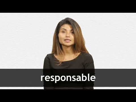 Traducción en inglés de “RESPONSABLE” | Collins Diccionario español-inglés
