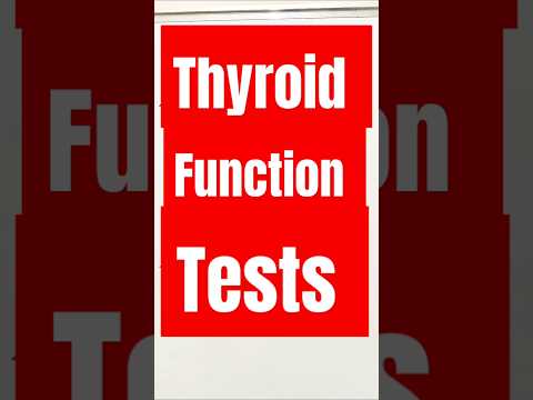 thyroid function tests #tft #thyroidfunction #thyroid #tsh #t3 #t4 #thyroidsymptoms #shorts #test