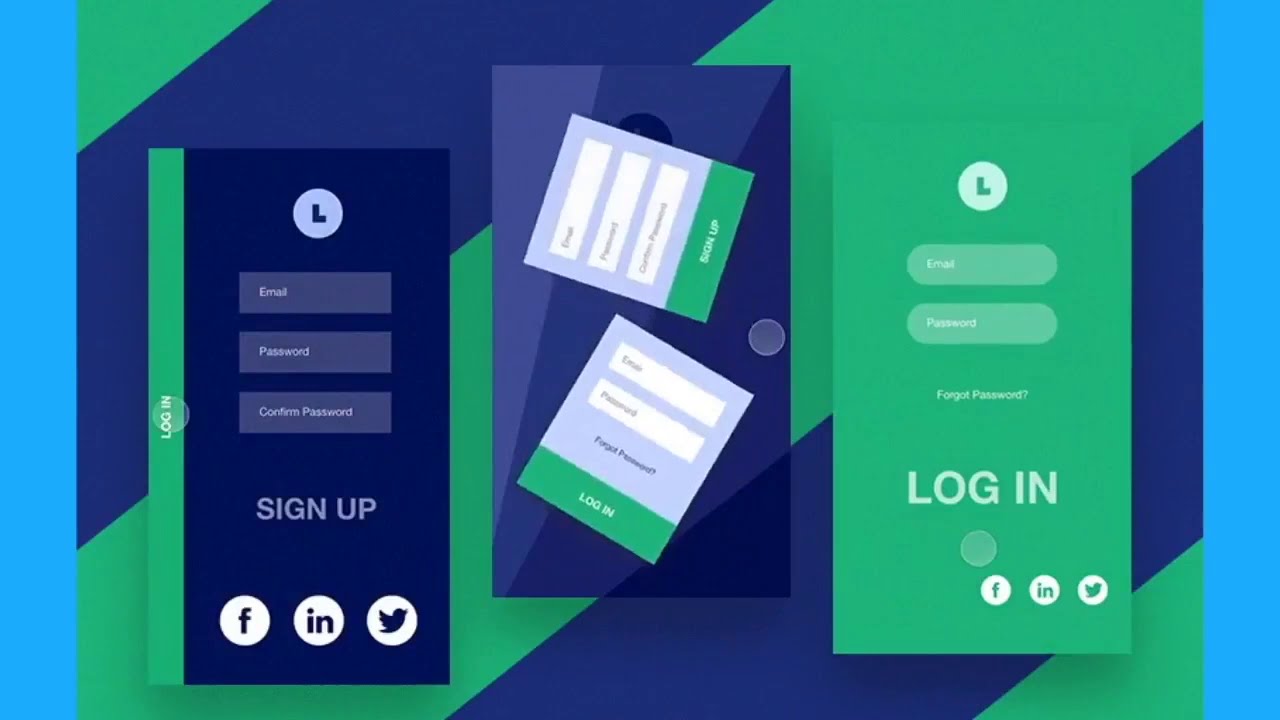 10 great LOGIN UI collection on Dribble