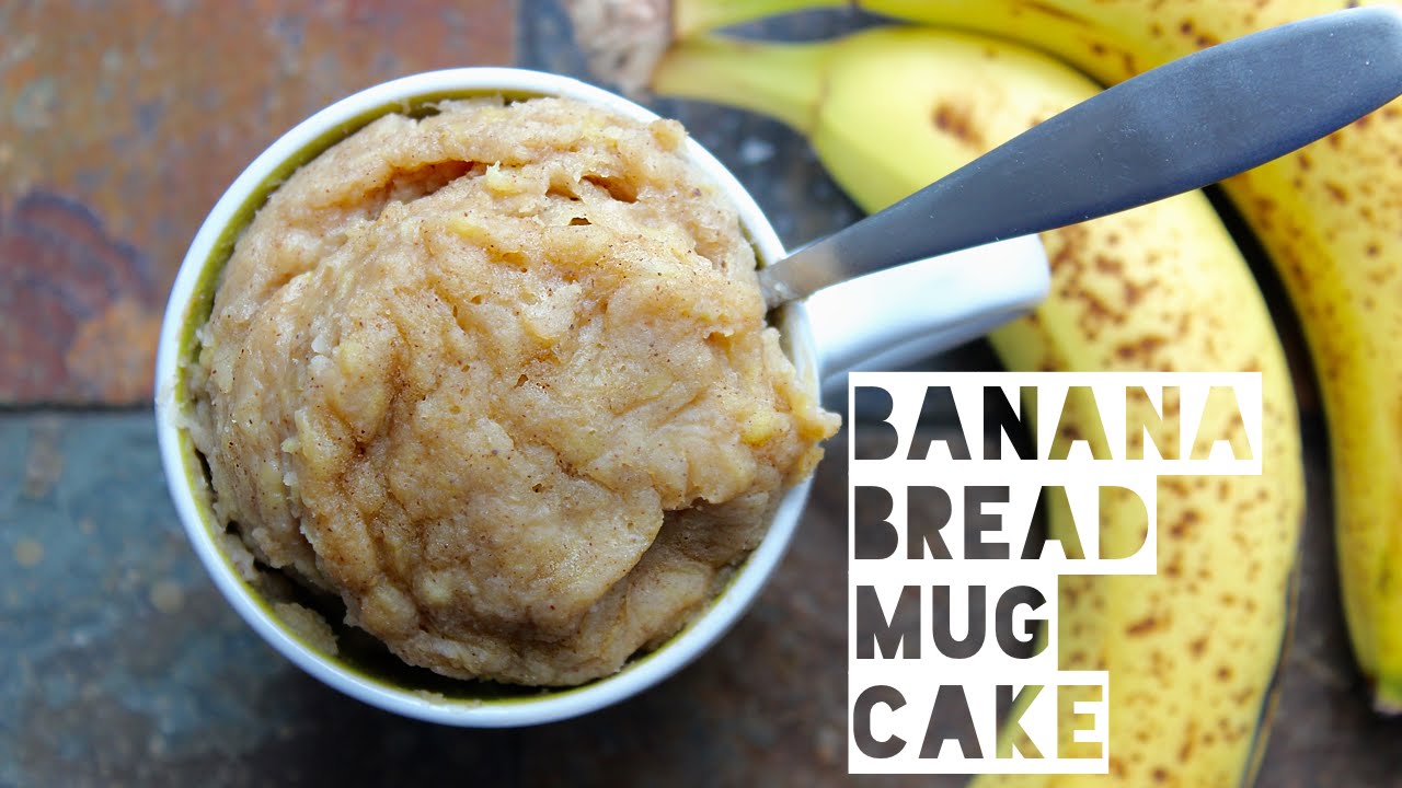 1 Minute Banana Bread Mug Cake | Healthy Banana Bread Mug Cake Recipe