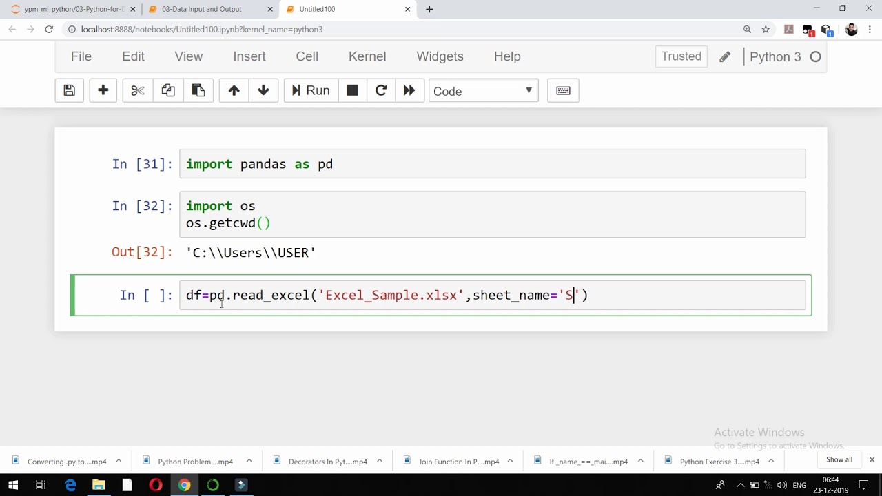 Python Series 27   How to import and export EXCEL data in Python