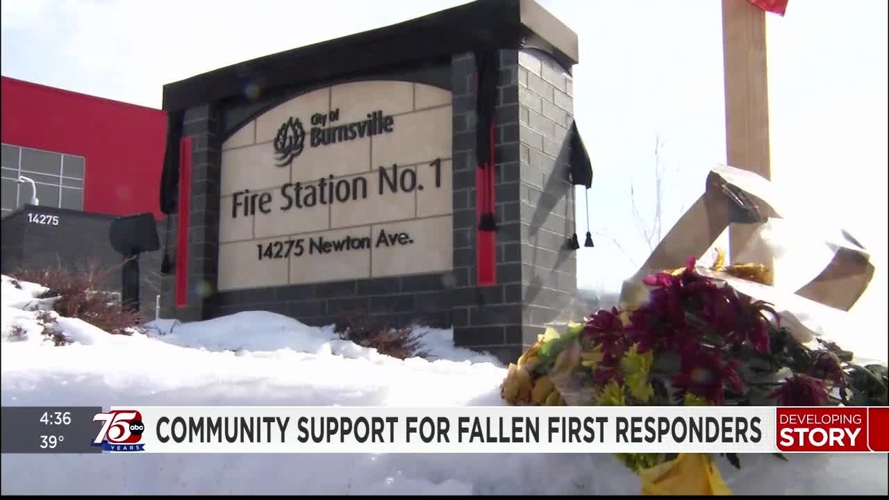 Minnesotans show support, pay respects after 3 first responders killed in Burnsville