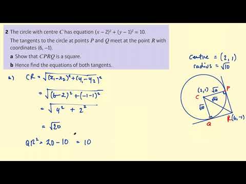AS-level challenge question - circle geometry - tangents
