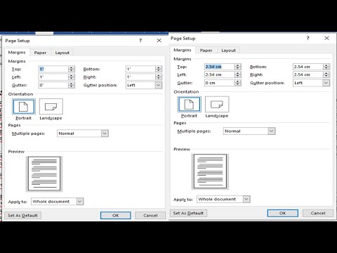 how to change centimeters to inches in word | Change Page Setup Centimeters to Inches in word