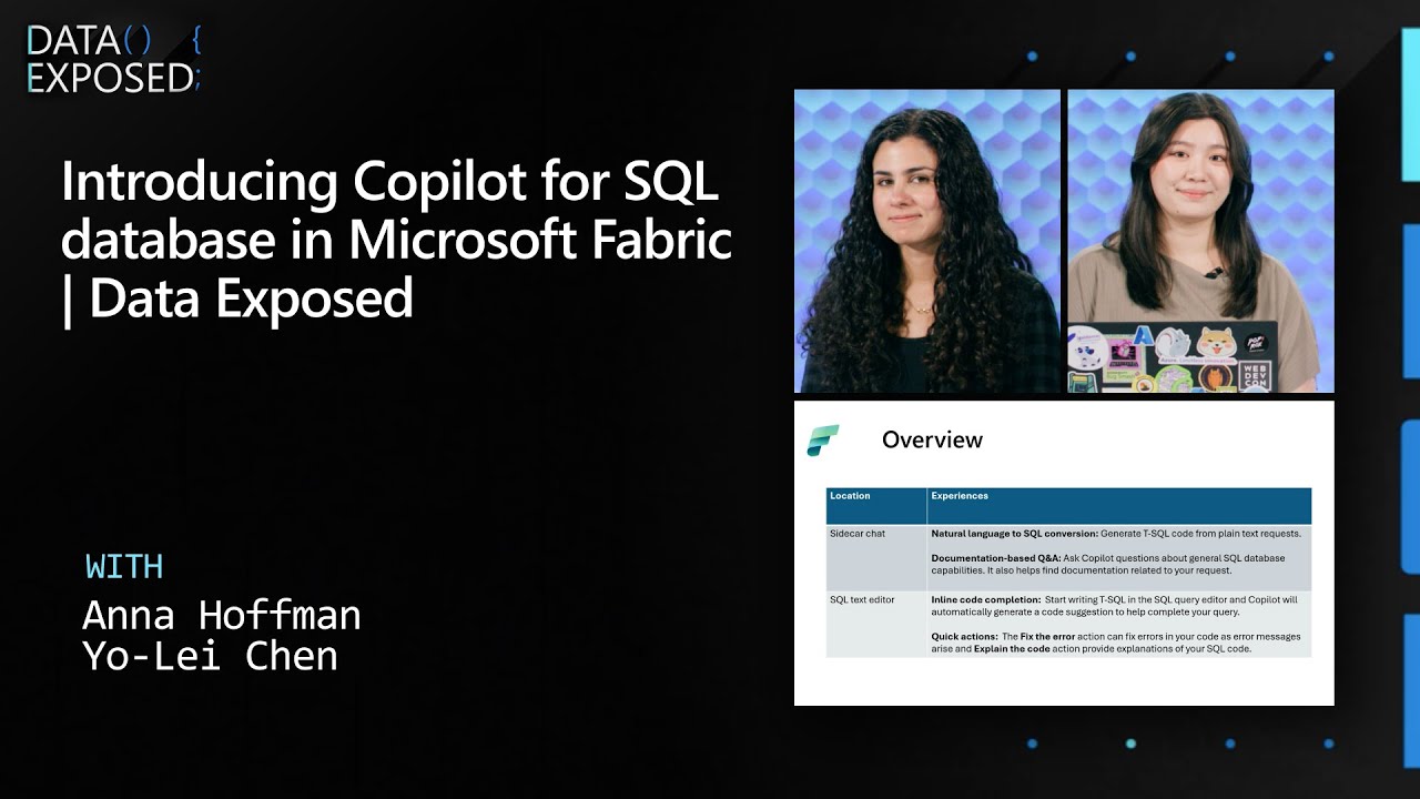 Introducing Copilot for SQL database in Microsoft Fabric | Data Exposed
