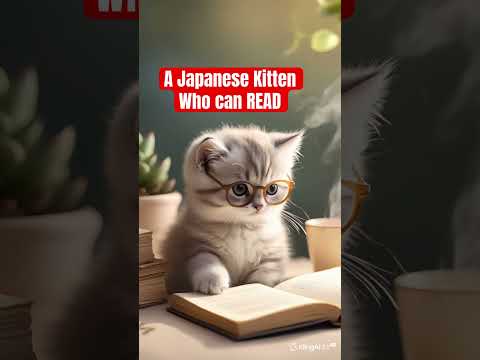 First Japanese Kitten WHO Can Read
