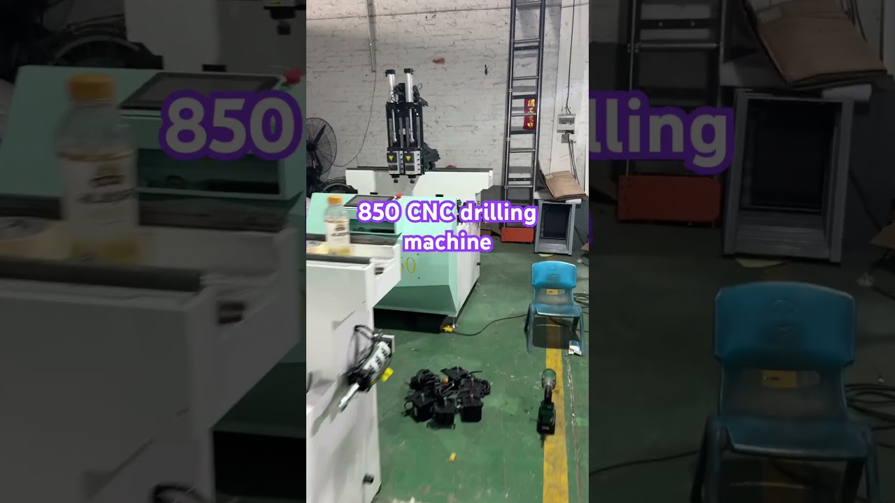 CNC drilling machine #cnc #drilling #lock #hole #machineryequipment #graphicdesign