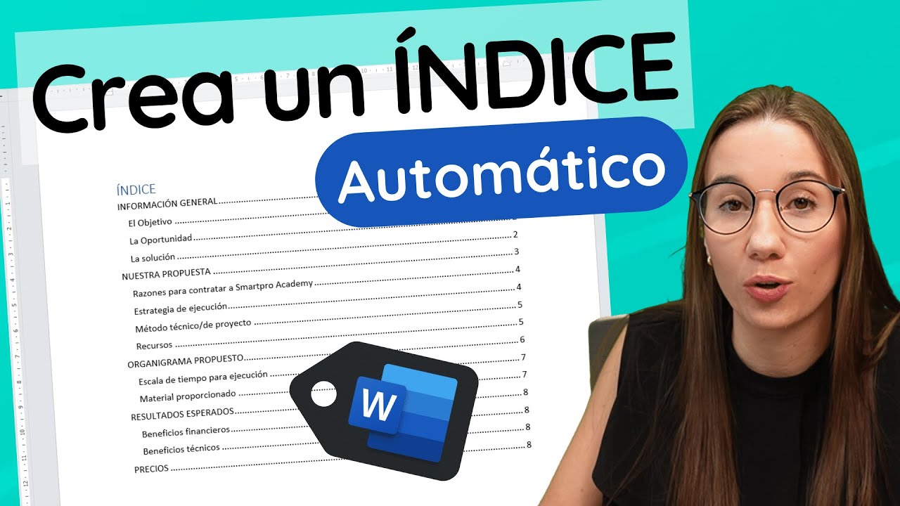 ✅ Cómo CREAR un ÍNDICE AUTOMÁTICO (tabla de contenido) en WORD