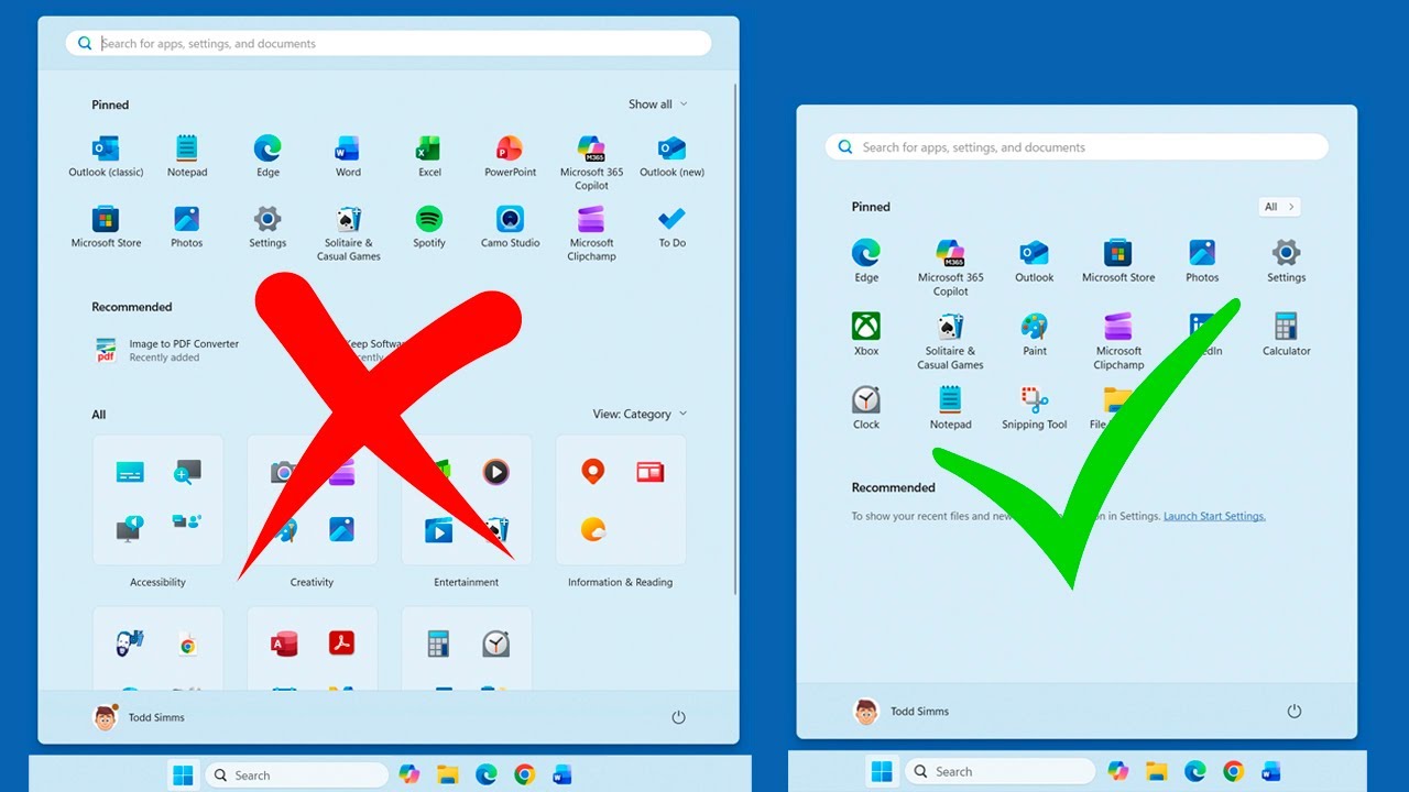 Remove the Windows 11 25H2 Updated Start Menu and Go Back to the 24H2 Legacy\Classic Start Menu