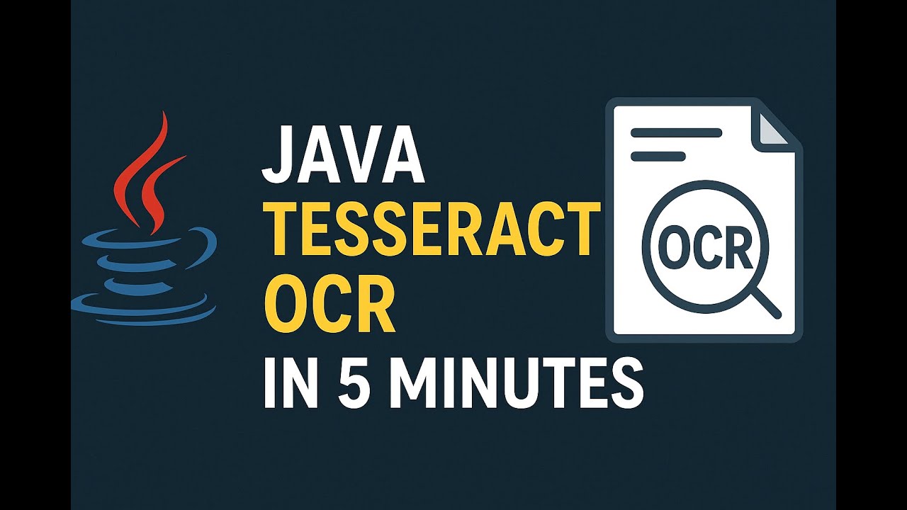 Java Tesseract OCR in 5 Minutes | Extract Text from Images using Tess4J Tutorial