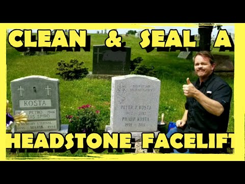 DIY🛠️ How to Clean & Seal a Headstone or Tombstone!