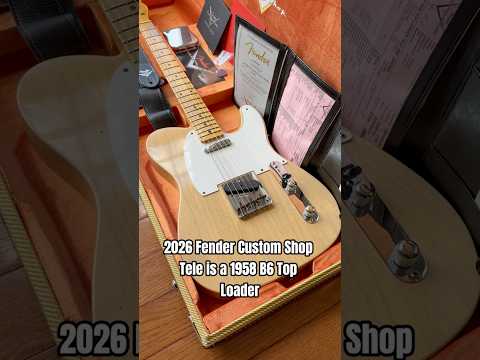 2026 Fender Custom Shop ‘58 Telecaster B6 Top Loader | Reverb