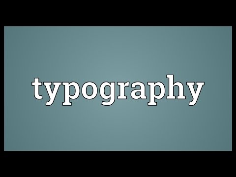 Typography Meaning