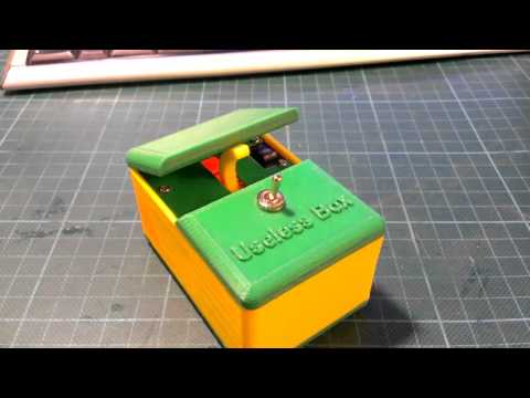 Yet another useless box with Arduino and 5g servo by grafalex - Thingiverse