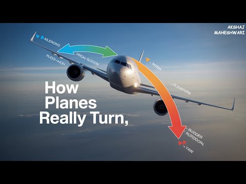 How Planes Turn and Fly: Ailerons, Elevators & Rudder Explained!