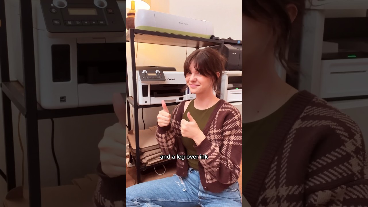 Switched out my printer for my sticker shop 😌 #smallbusiness #stickershop