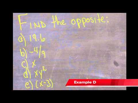 Additive Inverses and Absolute Values ( Read ) | Algebra | CK-12 Foundation