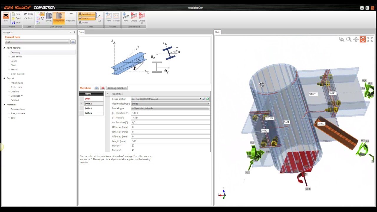 IDEA Connection workflow with SCIA Engineer
