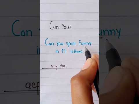 Can you spell Funny in 11 letters #subscribe #short #views #viralvideo #education #treadings