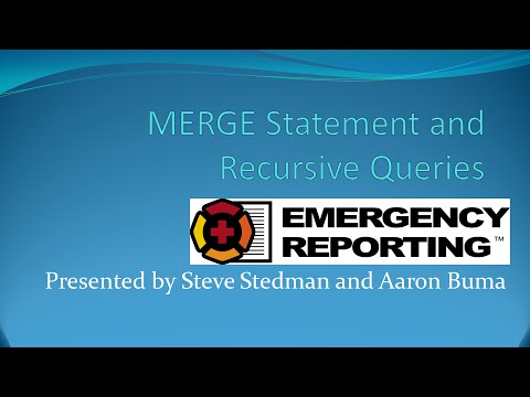 Free Weekly SQL Server Training: MERGE Statement and Recursive Queries