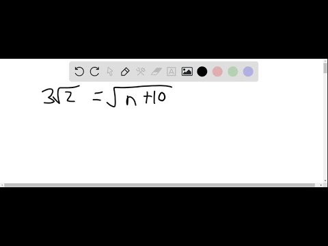 Solve each problem. Three times the square root of 2 equals the square root of the sum of some numb…