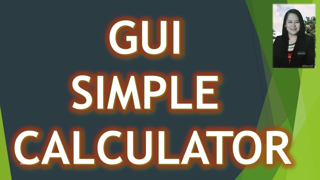 GUI SIMPLE CALCULATOR