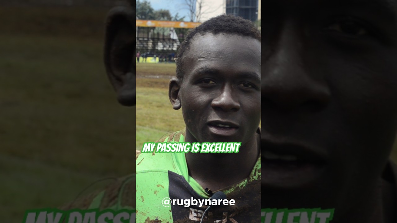 Victor Otieno plays at centre for Kabras RFC #rugbyke