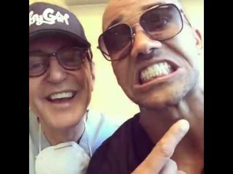 Shemar Moore with Dr. Anthony Mobasser - Celebrity Dentist