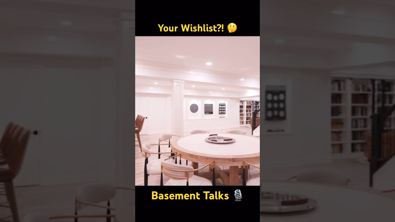 Your Wishlist?! 🤔#finishedbasement  #basementdesign #mancave #podcast