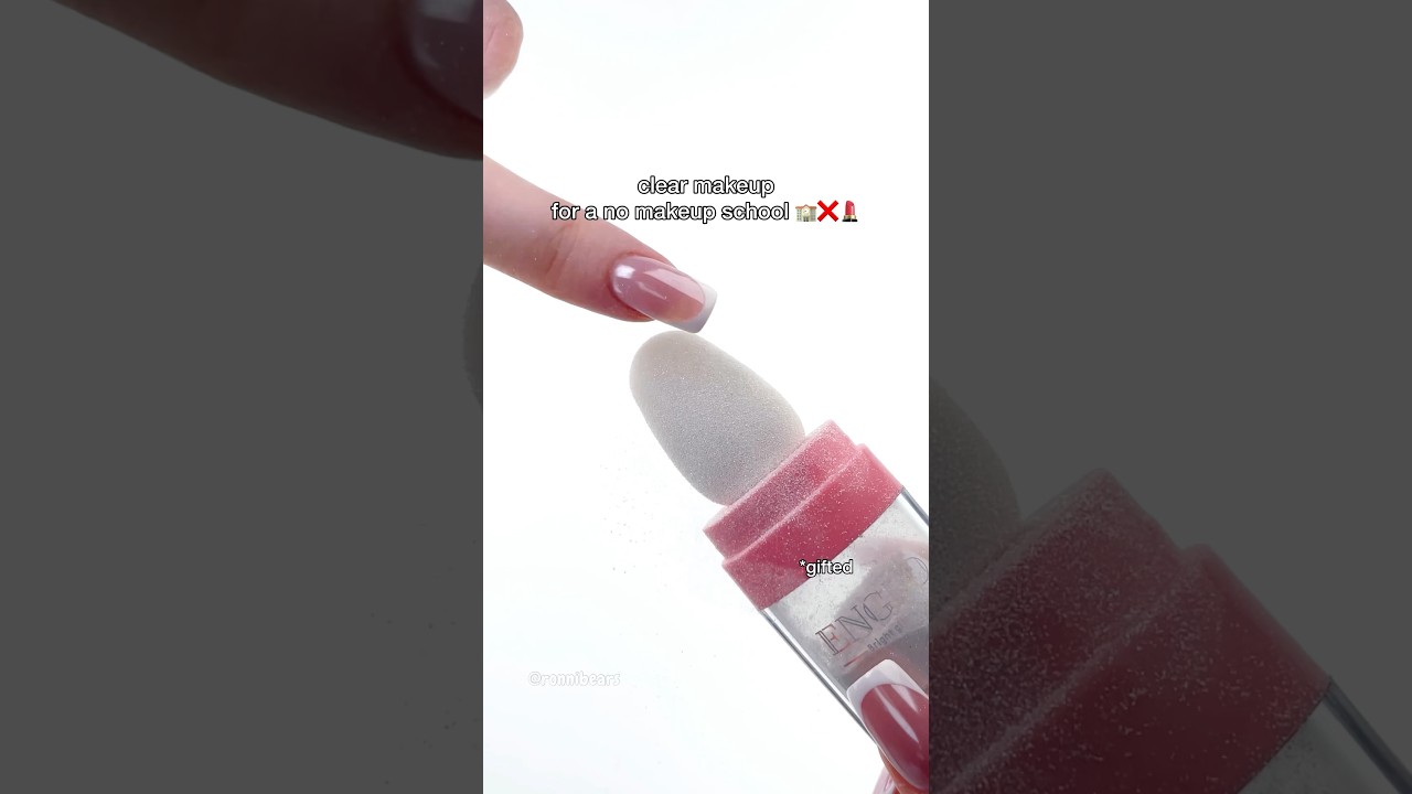 Clear makeup for no makeup school 🤍❌🏫💄 #makeup #clear #makeupproducts #makeupswatches #fyp