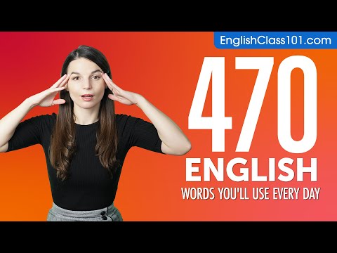 470 English Words You'll Use Every Day - Basic Vocabulary #87