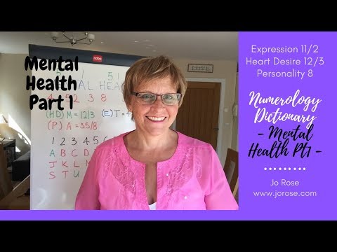 Numerology Dictionary - Mental Health Part 1