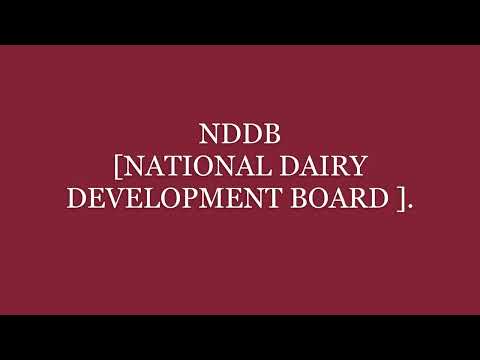 Full Form of NDDB.@Samarthya dairy .