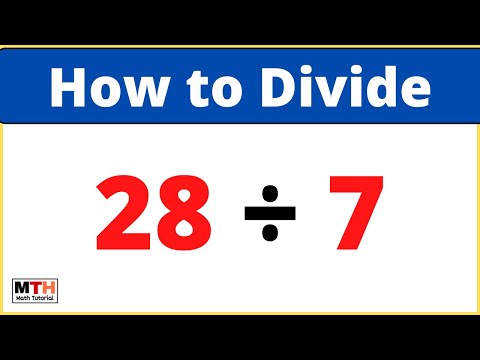28 divided by 7 (28รท7) | Long Division