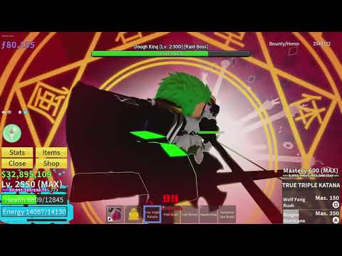 Trying to solo Dough King (Blox Fruits)