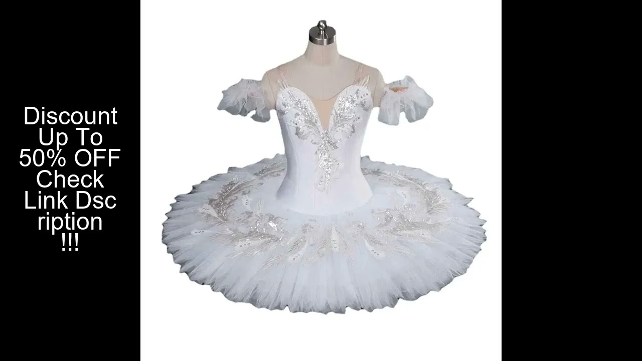 Classic Professional Ballet Tutu Adult Kids White Swan Lake Pancake Tutu Ballerina Party Dance Costu