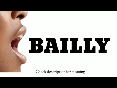 How to pronounce Bailly