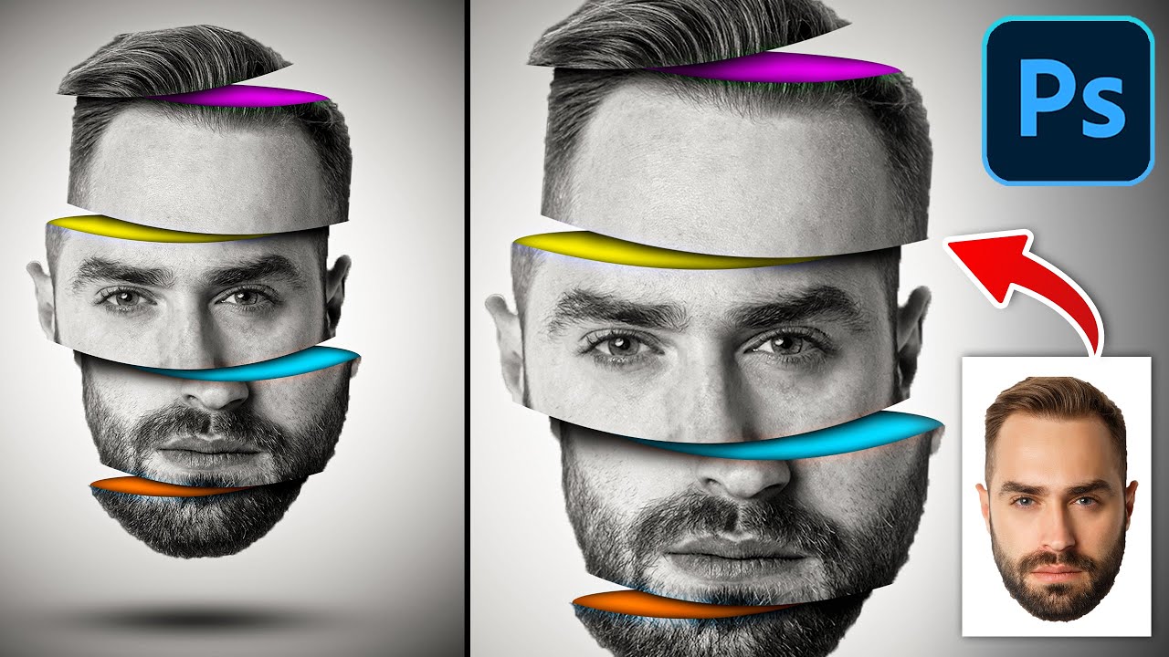 Photoshop Sliced Face Effect Tutorial | Face Slice Manipulation | Simple & Easy Tutorial