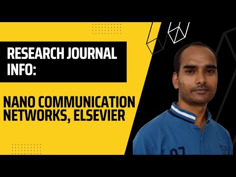 Research Journal Info: Nano Communication Networks, Elsevier