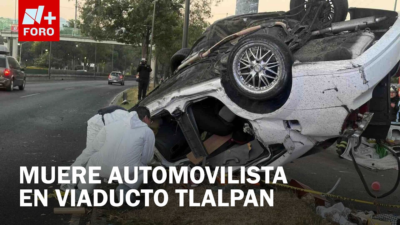 Conductor muere tras chocar en Viaducto Tlalpan, CDMX - Las Noticias
