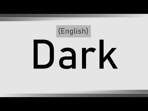 English, Khasi, Hindi translation of Dark - Dum - Andhera