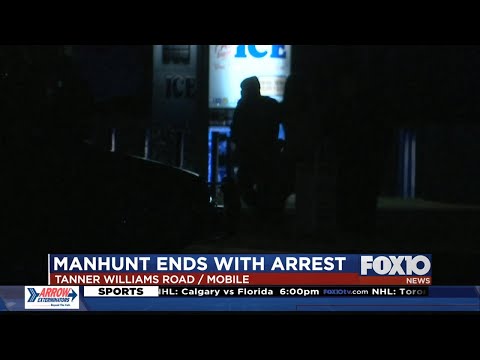 Manhunt and arrest in Mobile County