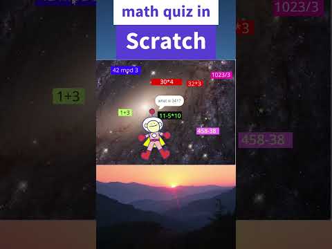math quiz-scratch #games #scratch #codingforchildren #codingforkids #shorts #scratchart #codingfun