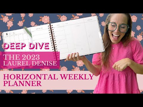 Introducing the 2023 Laurel Denise Horizontal Weekly Planner!