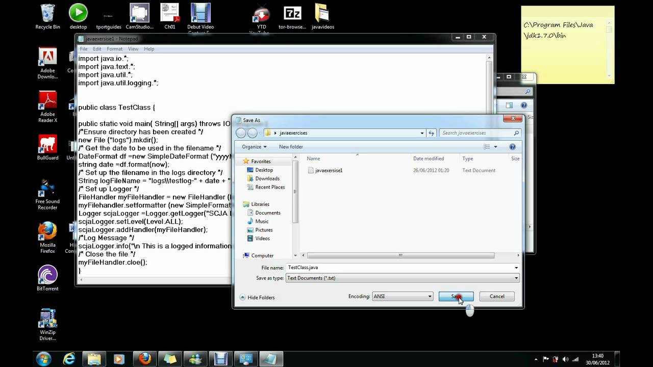How To Compile And Run A Java Source File With Javac On Command Prompt (cmd)