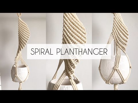 How to Make a Spiral Planthanger | DIY Macrame Plant Hanger | (step-by- step)